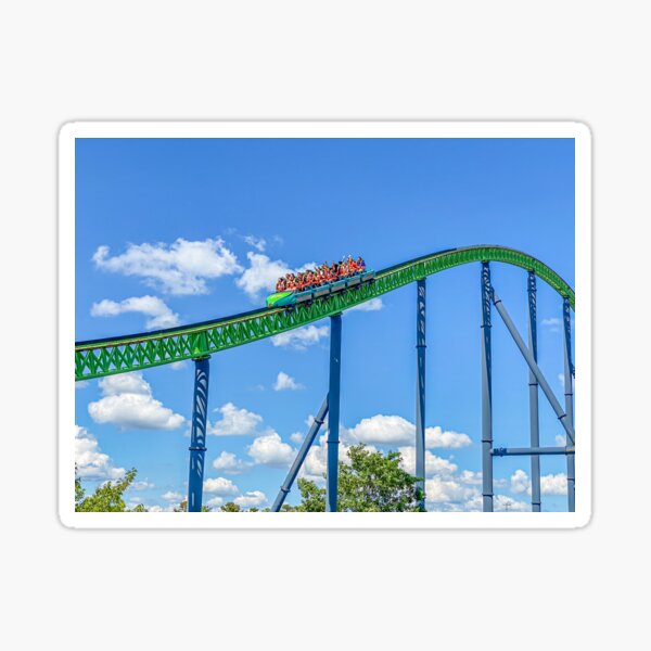 "Kingda Ka" Sticker for Sale by Crispcoasters | Redbubble