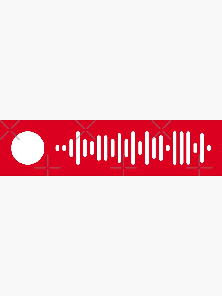 "Taylor Swift Red (Taylor’s Version) Spotify Code" Sticker for Sale by ...