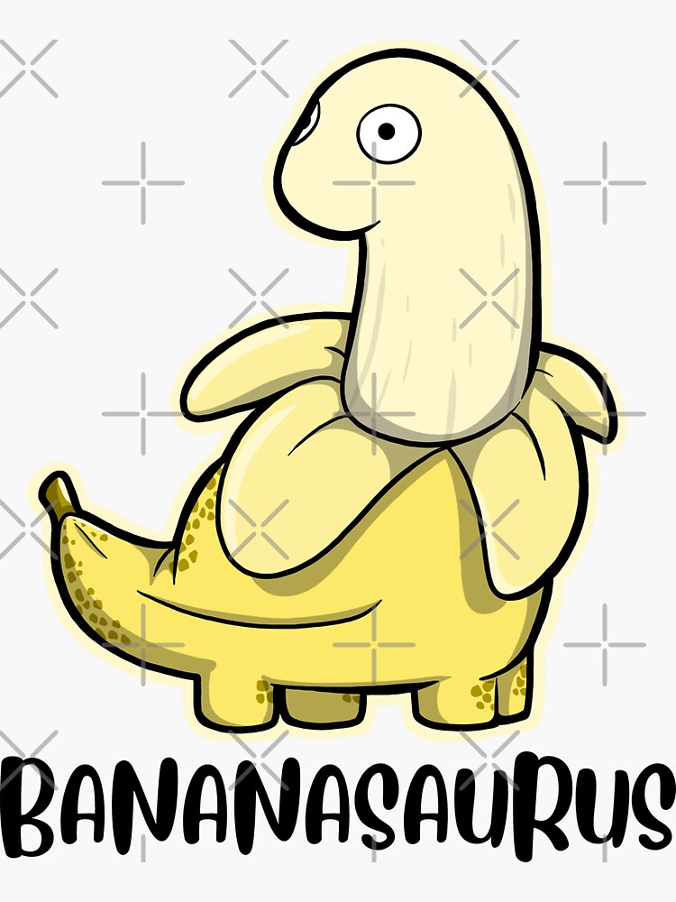 "Bananasaurus" Sticker for Sale by tmyb | Redbubble