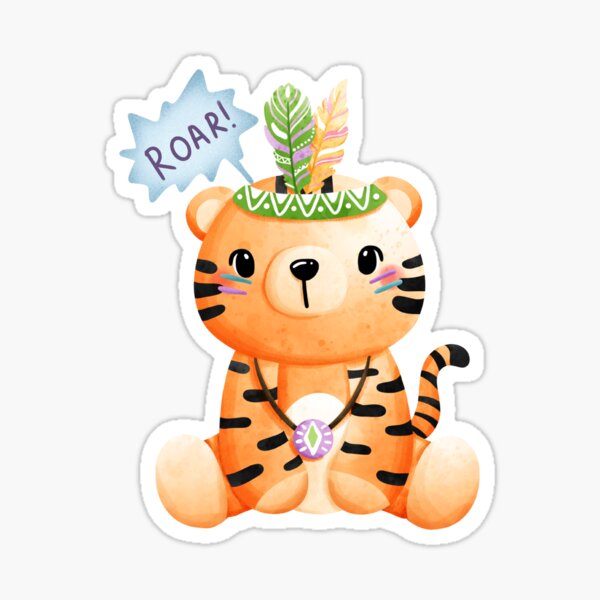 "Cute Lion Low Roar" Sticker for Sale by irishgrace | Redbubble