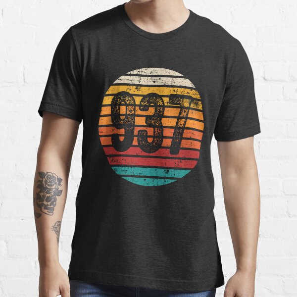 "Distressed Vintage Sunset 937 Area Code" T-shirt for Sale by ...