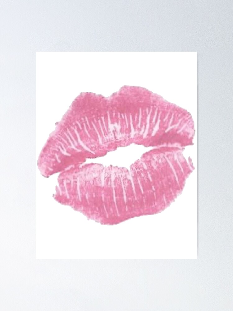 "pink aesthetic y2k kiss" Poster for Sale by spoiledbratz | Redbubble
