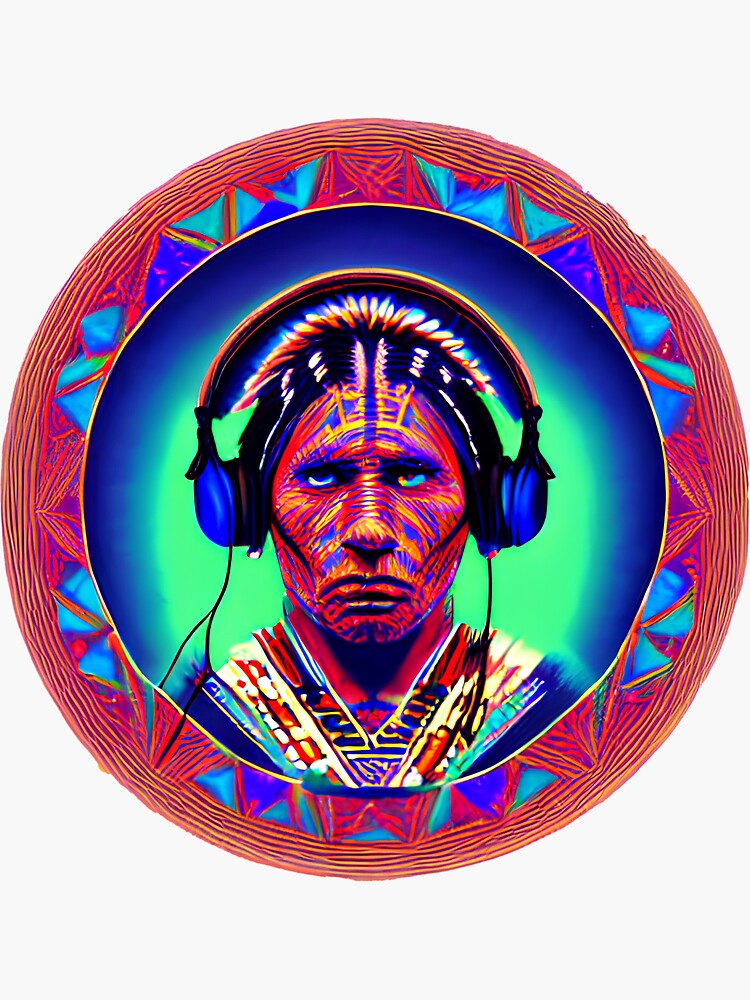 "Cool Native American" Sticker for Sale by PlanTheFun | Redbubble