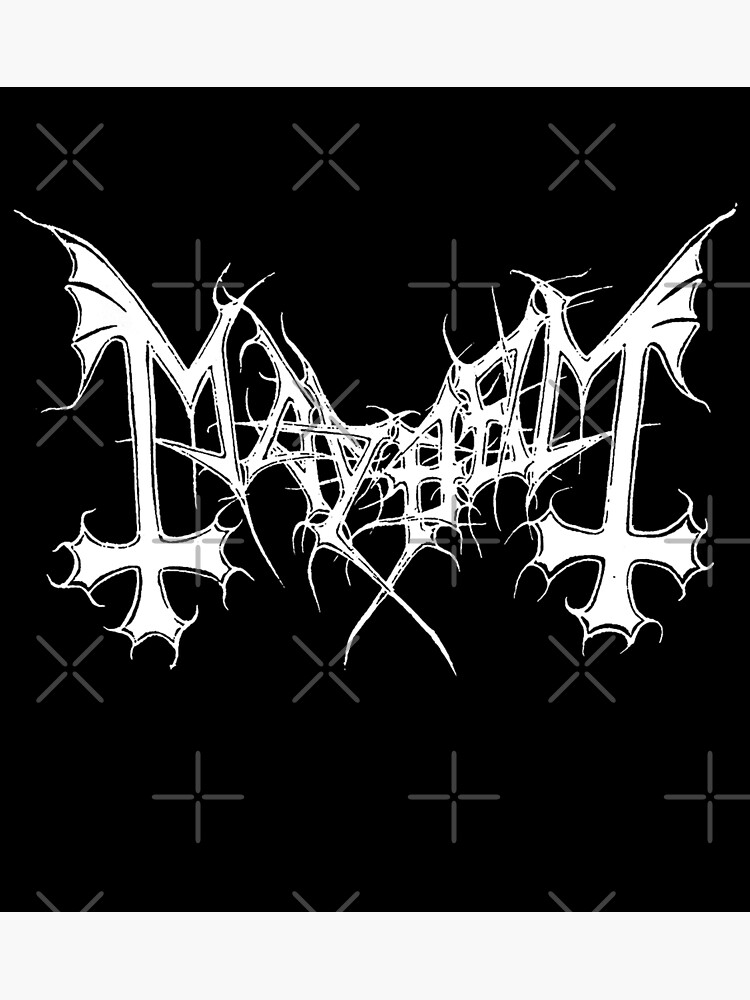 "Mayhem Logo" Poster for Sale by Sophia-Noir | Redbubble
