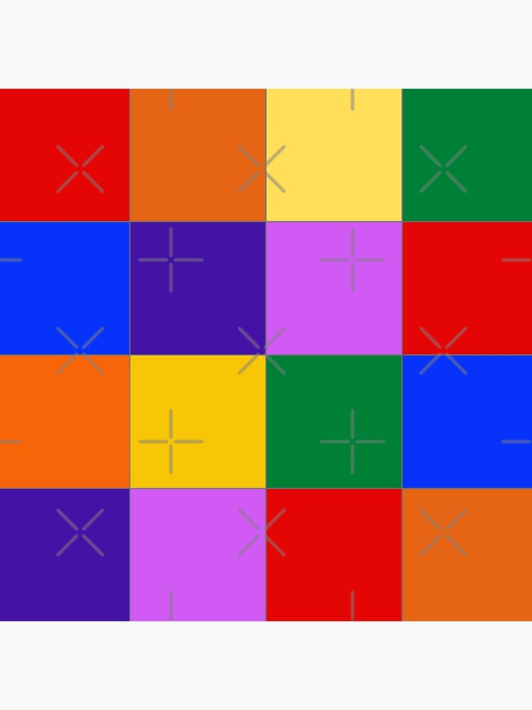 "Checker Design Pattern Rainbow Colors " Poster for Sale by ...