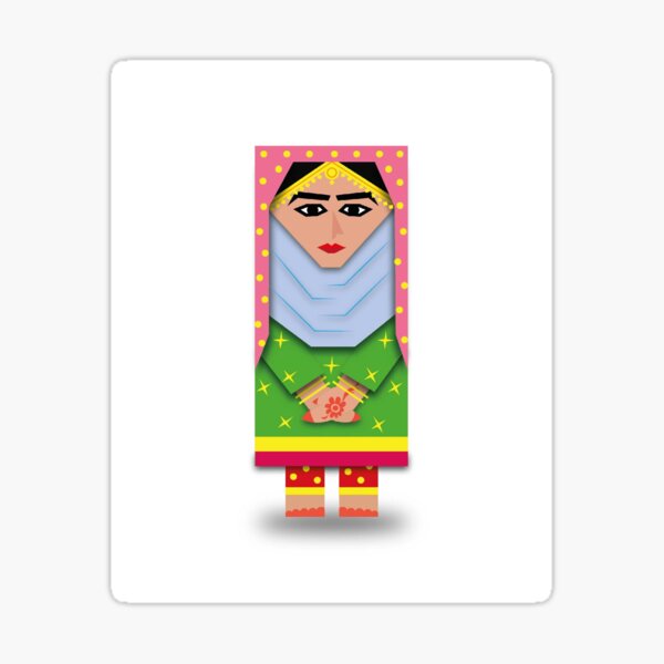 "Omani Girl" Sticker by MoMosartHaus | Redbubble