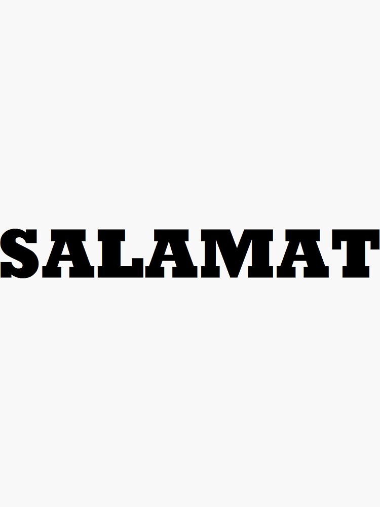 "Salamat - THANK YOU" Sticker for Sale by PabloBSanchez | Redbubble