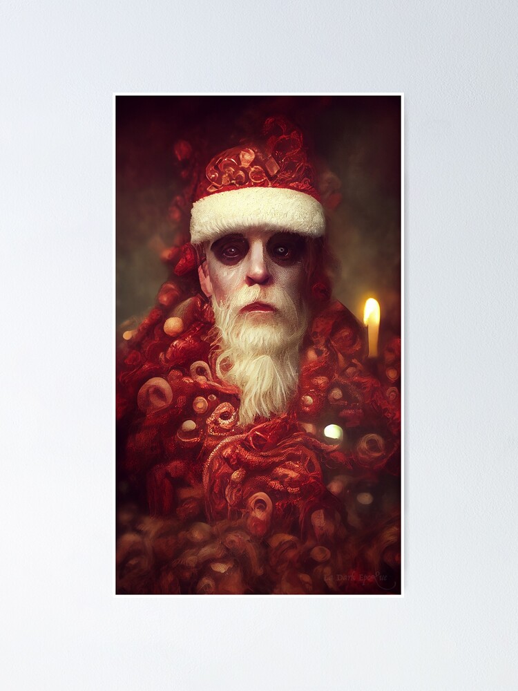"Bad Santa Claus horror spooky creepy macabre" Poster for Sale by ...