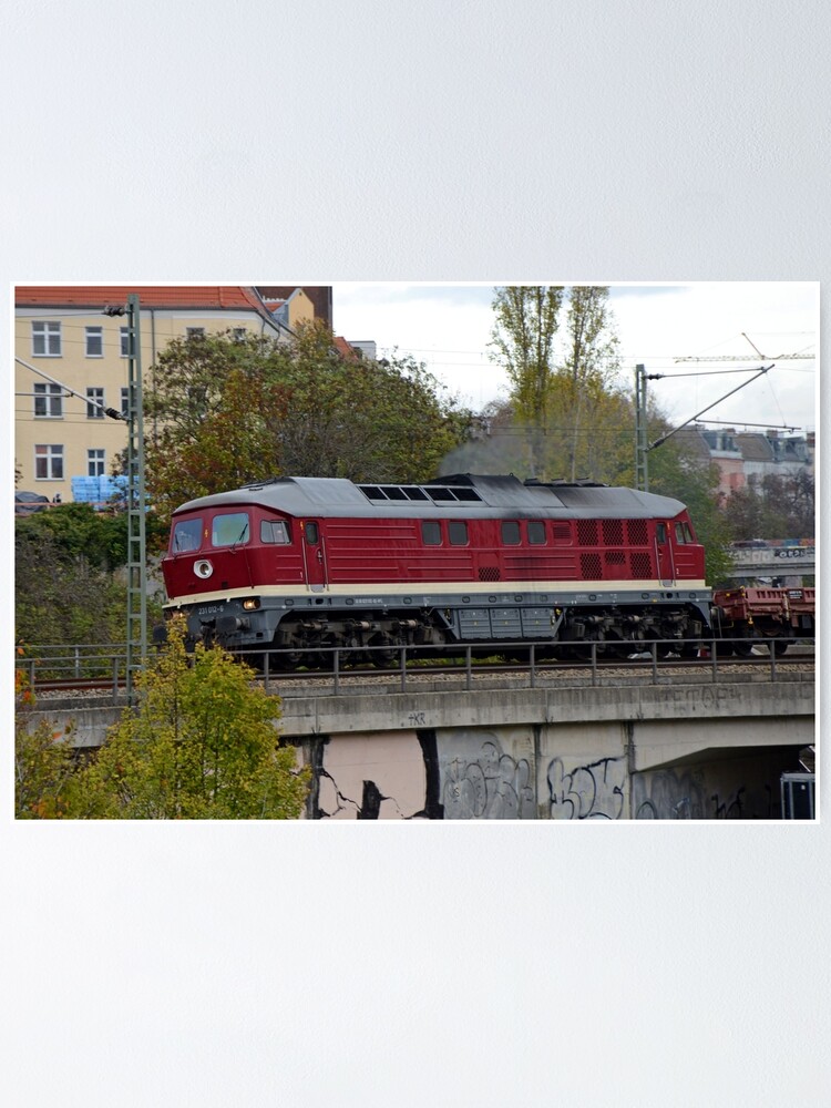 "Ex GDR class 231 diesel loco in Berlin" Poster for Sale by Scenebyrail ...