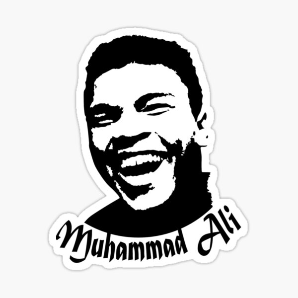 "Muhammad Ali" Sticker for Sale by asasoohoom | Redbubble