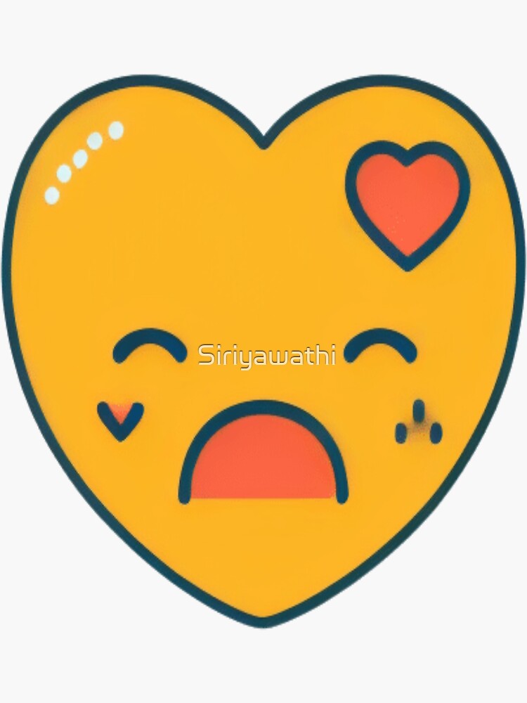 "Mini Heart Emoji Valentines Day Theme " Sticker for Sale by ...