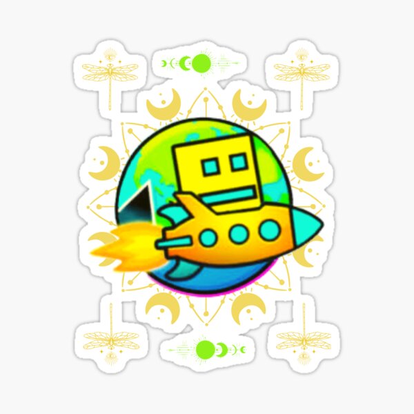 "Geometry Dash Graphic" Sticker for Sale by doppod | Redbubble
