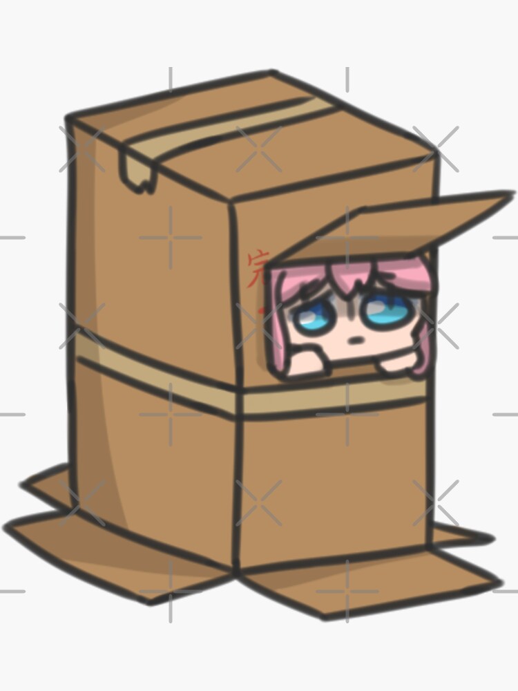 "Bocchi The Rock! Bocchi The Box!" Sticker for Sale by lzcake | Redbubble