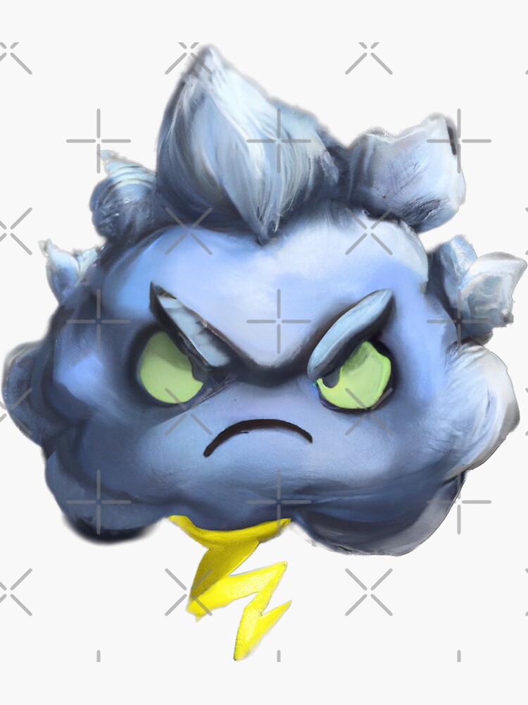 "Do I strike you as being in a good mood? Angry storm cloud." Sticker ...