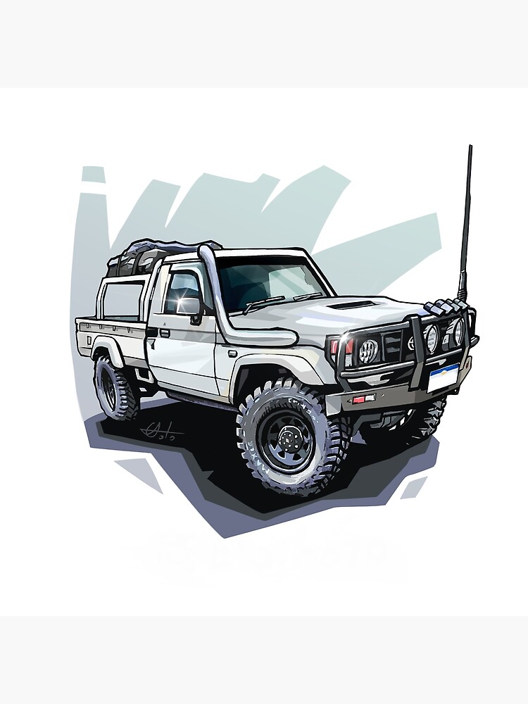 "HDJ79 TOYOTA LANDCRUISER" Poster for Sale by ChasingAdv | Redbubble