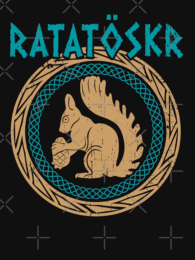 "Ratatoskr Norse Squirrel Viking Vikings" T-shirt for Sale by ...