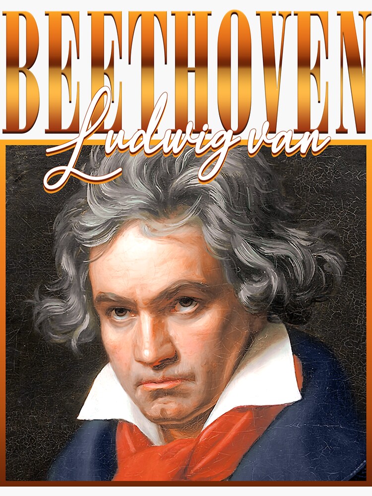 "Ludwig Van Beethoven Music Artist" Sticker for Sale by JuliiaParker ...