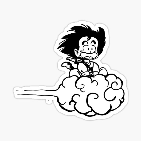 "Son Goku - Kinto'un - FLyingNimbus" Sticker for Sale by DAKAstudio ...