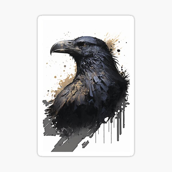 "crow" Sticker for Sale by munteanviorel | Redbubble