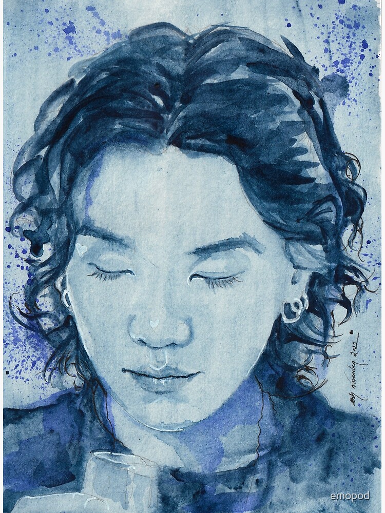 "Indigo SUGA" Art Print for Sale by emopod | Redbubble