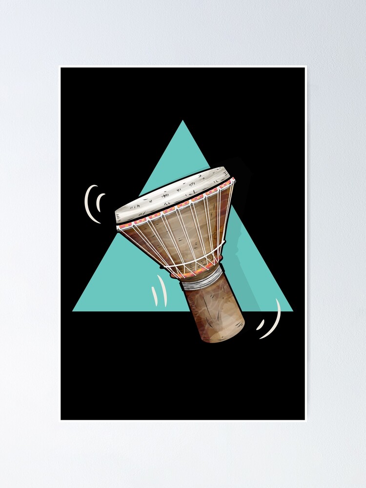 "Djembe Drum African Percussion Music Teacher" Poster for Sale by ...