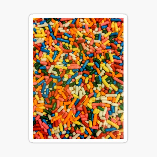 "Rainbow Candy Sprinkles " Sticker for Sale by arfff | Redbubble