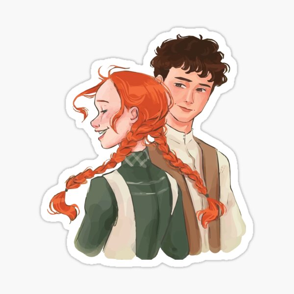 "Anne and Gilbert" Sticker for Sale by GeneralAladeen | Redbubble