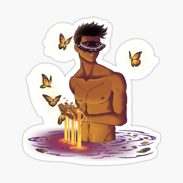 "Butterfly Boy" Sticker for Sale by Gal-haim | Redbubble