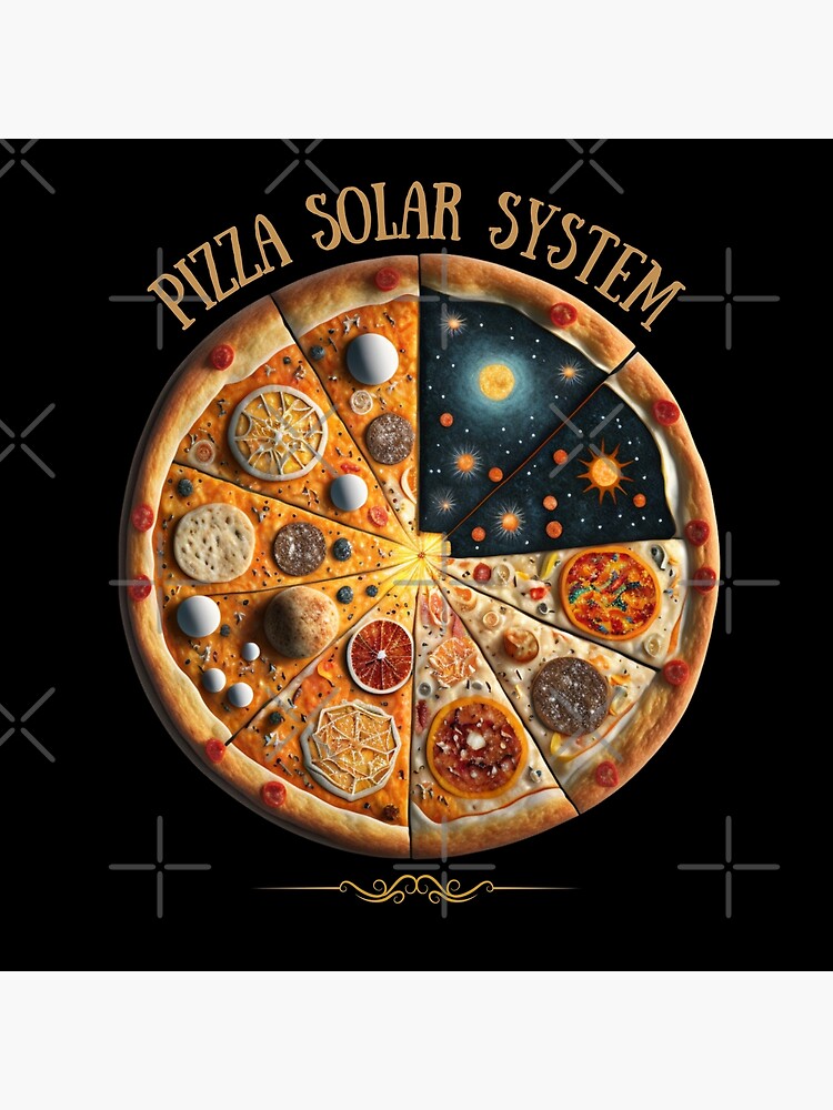 "Pizza solar system" Poster for Sale by GorinART | Redbubble