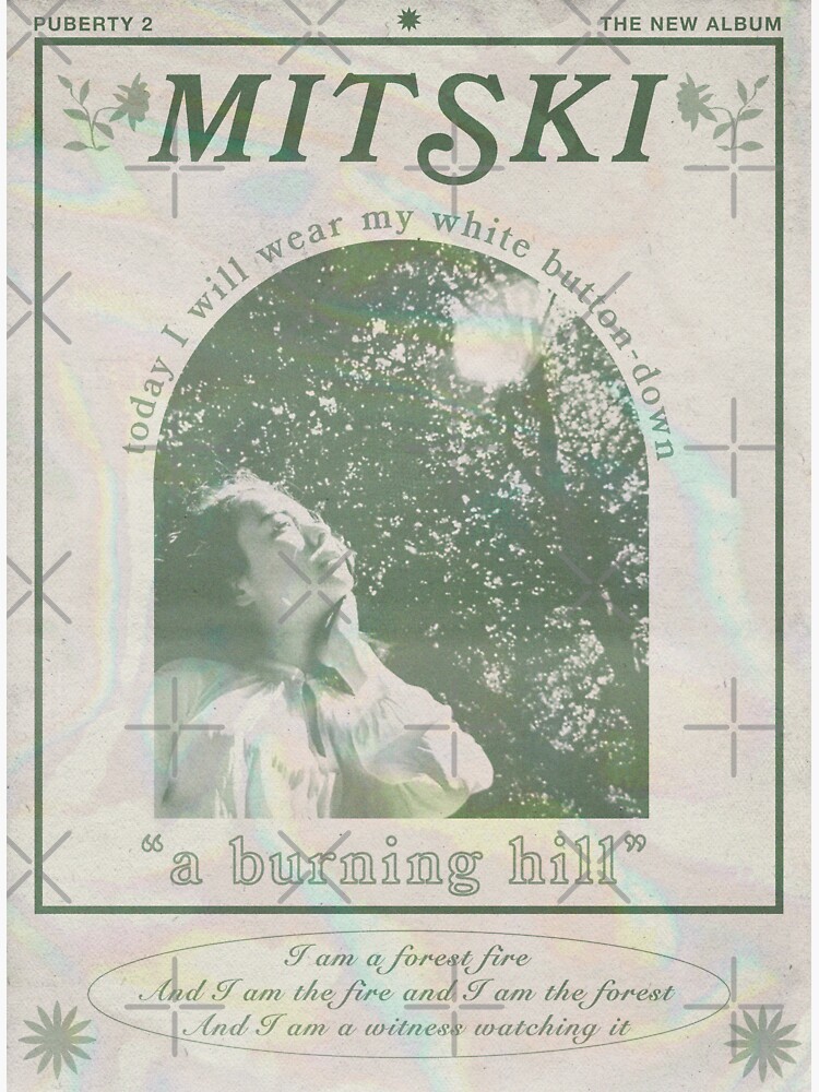 "Mitski A Burning Hill" Sticker for Sale by lgsketches | Redbubble