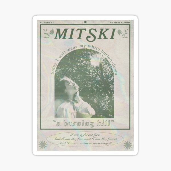 "Mitski A Burning Hill" Sticker for Sale by lgsketches | Redbubble
