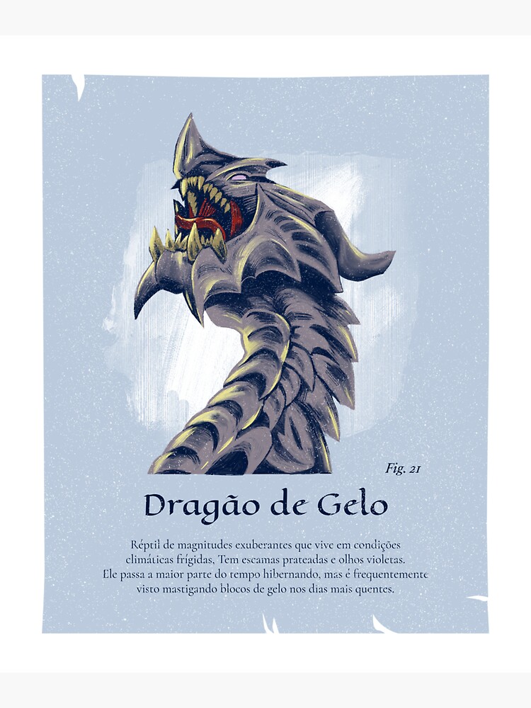 "Dragão de Gelo" Sticker for Sale by AladdinMktgs | Redbubble