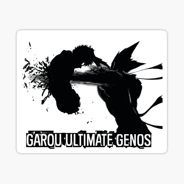 "GAROU ULTIMATE GENOS" Sticker for Sale by 26art | Redbubble