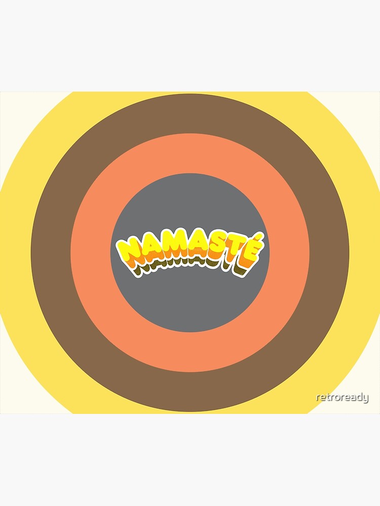 "Namasté | Retro Curve" Poster by retroready | Redbubble