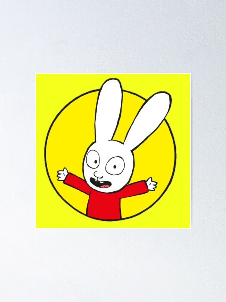 "cute Simon Rabbit - simon super rabbit" Poster for Sale by lankyworld ...