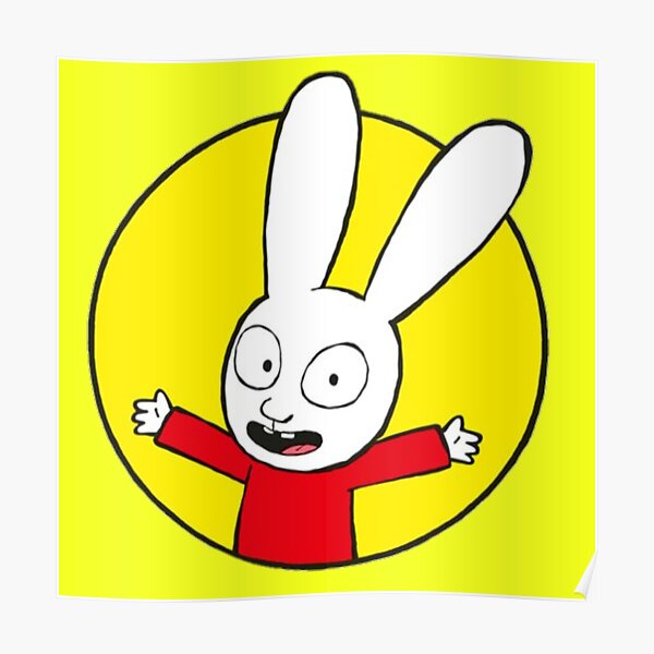 "cute Simon Rabbit - simon super rabbit" Poster for Sale by lankyworld ...