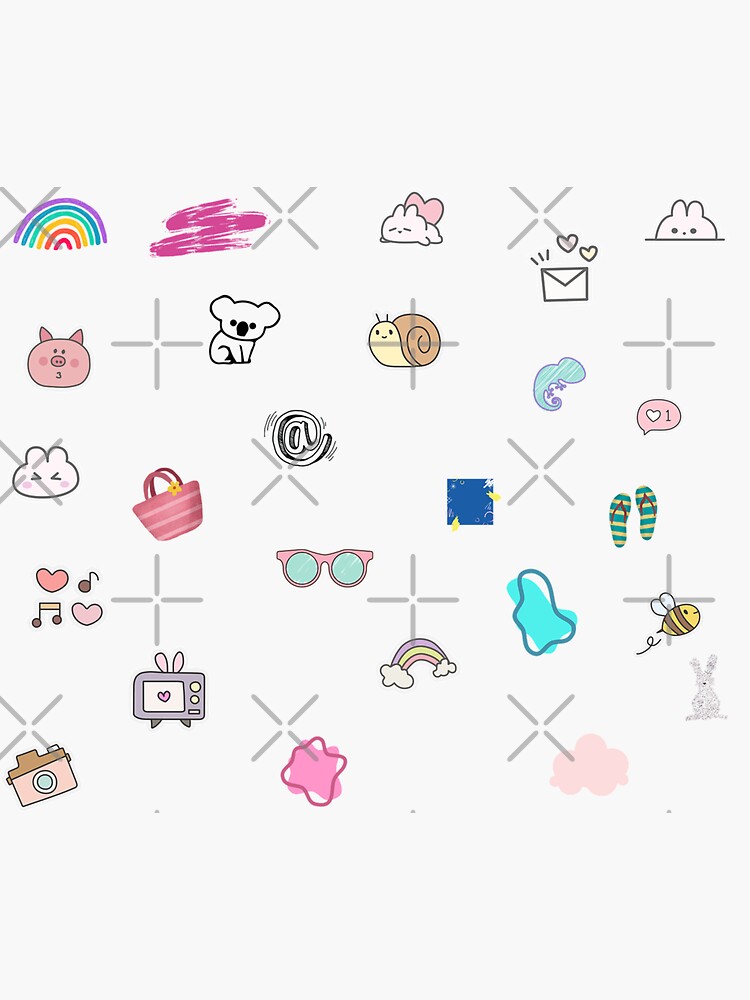 "Mega sticker set for kids" Sticker for Sale by DanDesignn | Redbubble