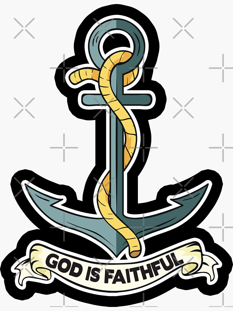 "God Is Faithful" Sticker for Sale by plushism | Redbubble