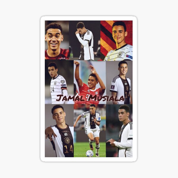 "Jamal Musiala" Sticker for Sale by AESTHETICMEN | Redbubble