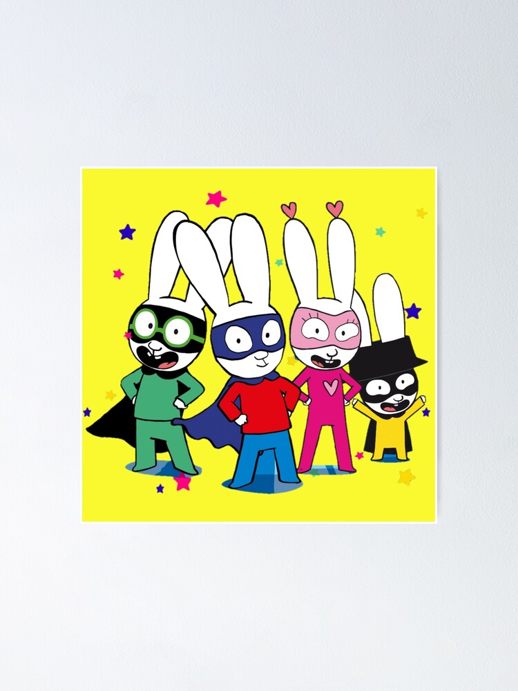 "cute Simon super Rabbit collection - simon super rabbit" Poster for ...