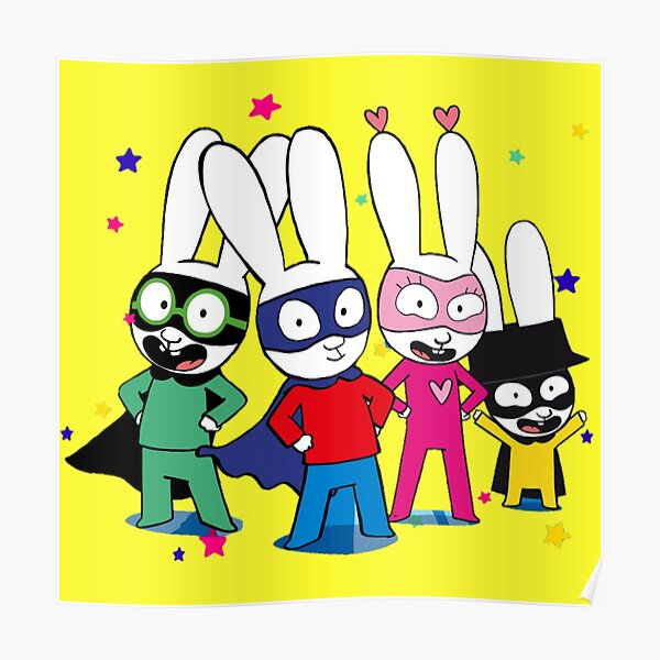 "cute Simon super Rabbit collection - simon super rabbit" Poster for ...