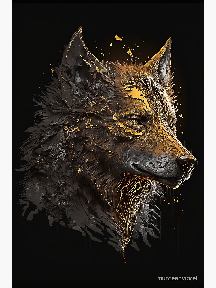 "proud wolf" Poster for Sale by munteanviorel | Redbubble
