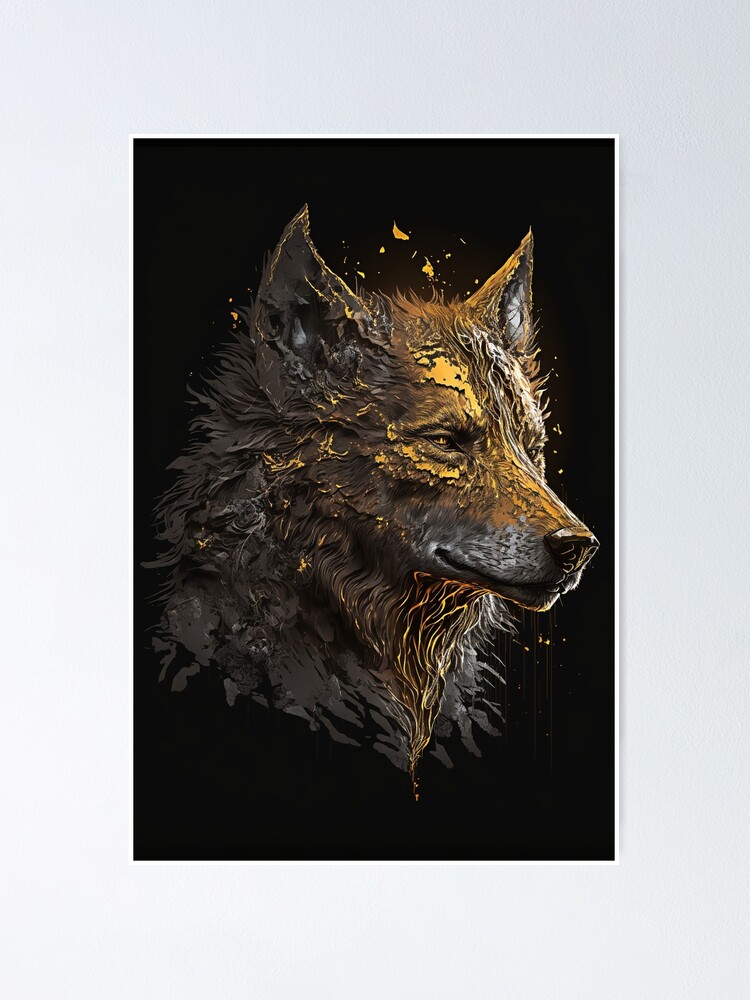 "proud wolf" Poster for Sale by munteanviorel | Redbubble