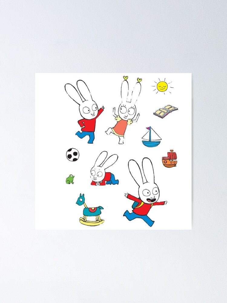 "cute Simon Rabbit collection - simon super rabbit pack" Poster for ...