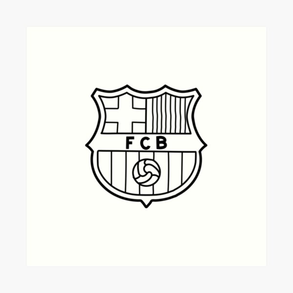 "FC Barcelona Premium Logo Sketch" Art Print for Sale by OverNinthCloud ...