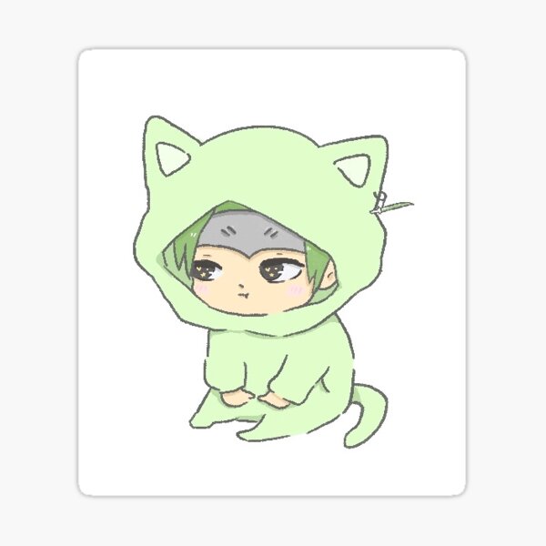 "genji cat" Sticker for Sale by chardaee | Redbubble