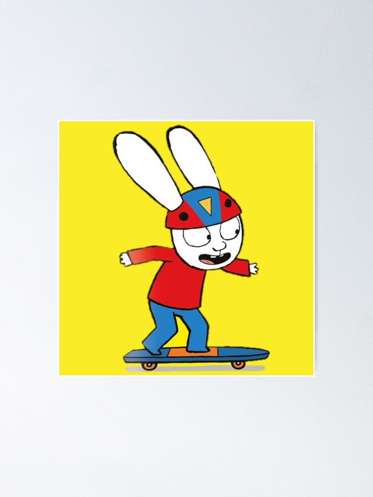 "fanny and cute Simon Rabbit - simon super rabbit" Poster for Sale by ...