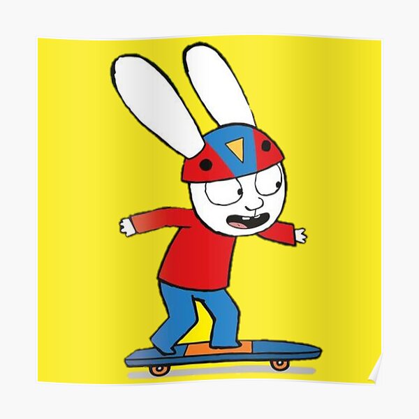 "fanny and cute Simon Rabbit - simon super rabbit" Poster for Sale by ...
