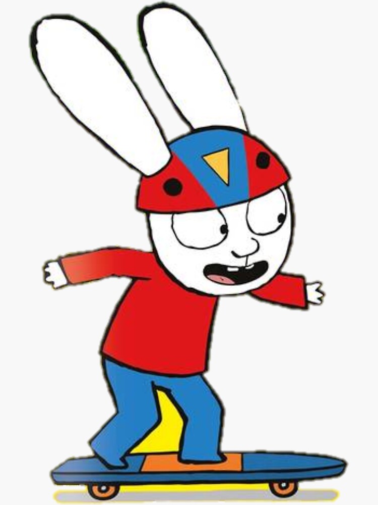 "fanny and cute Simon Rabbit - simon super rabbit" Sticker for Sale by ...