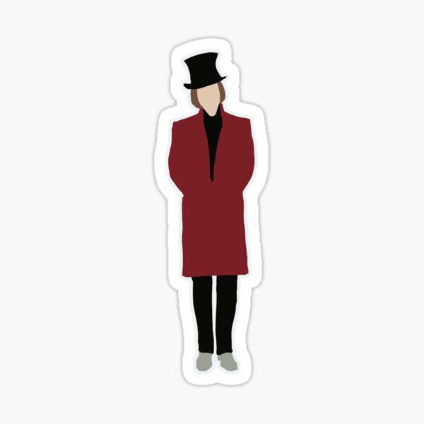 "Willy Wonka" Sticker for Sale by Vgnpwwrr | Redbubble